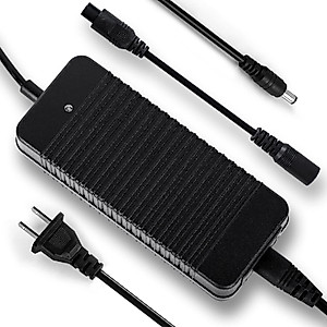 Gocpssg 29.4V 2A Charger for 25.2V 25.9V 25.6V 24v Lithium Battery 2 Plugs 1 Prong 5.5mm DC Plug and 8mm 3 Prong Connector