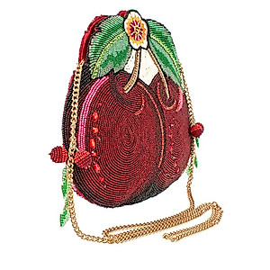 Mary Frances Wild Cherry Crossbody Clutch