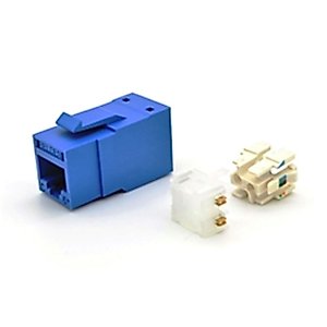 Belden RV6MJKUBL-B24 CAT6+ Revconnect Modular Jack Blue Pack of 24