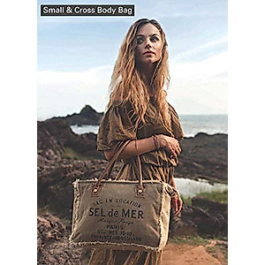 Myra Bags Sel De Mer Upcycled Canvas Hand Bag S-1046