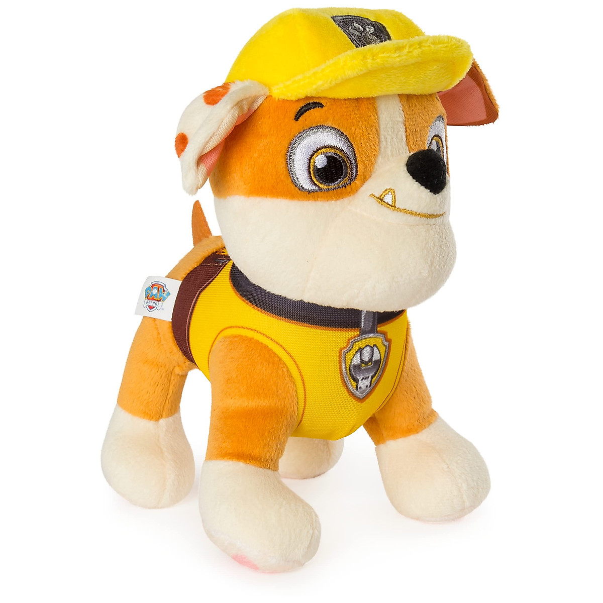Paw Patrol – 8” Rubble Plush Toy, Standing Plush with Stitched Detailing, for Ages 3 and up