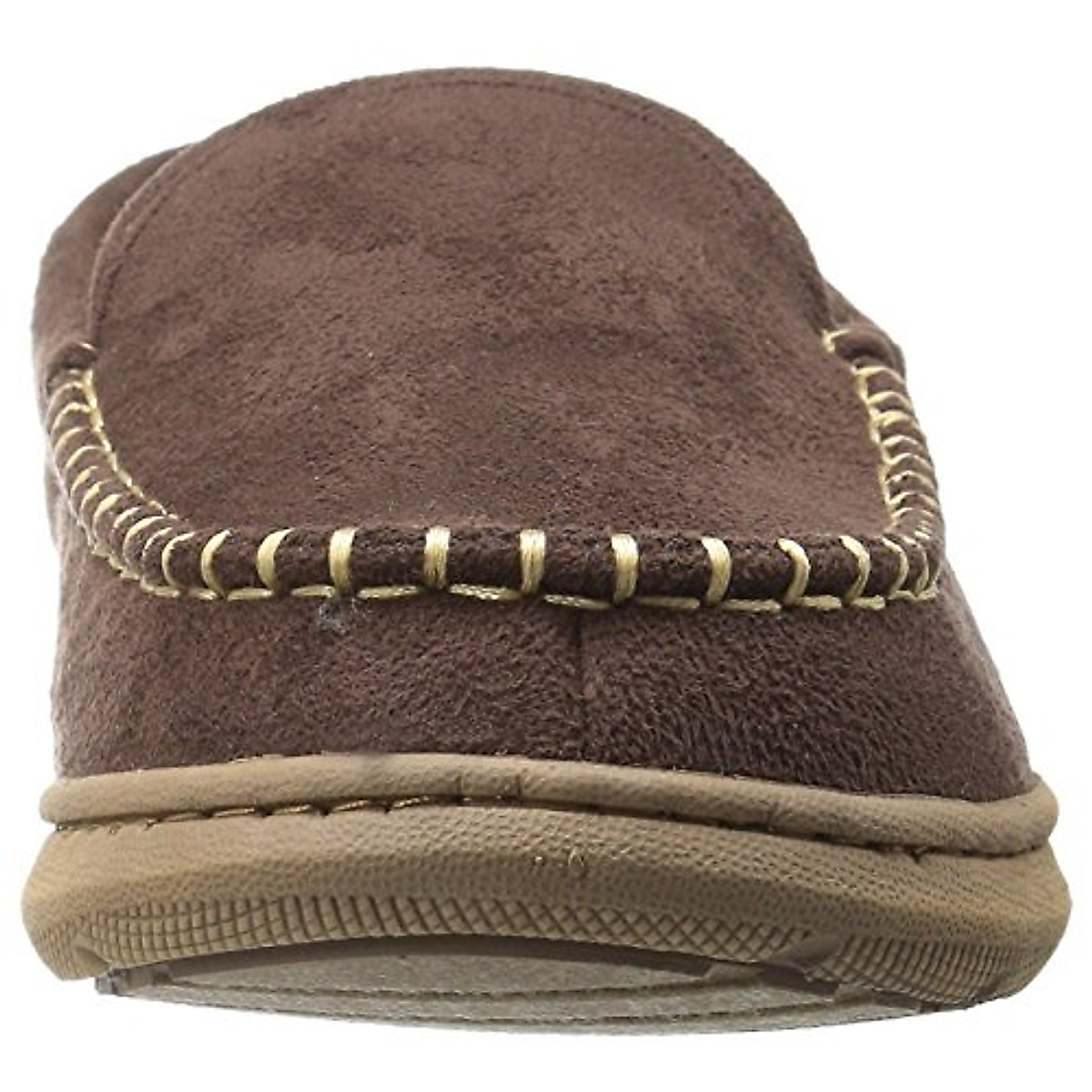 Dockers Men's Premium Ultra-Light Moccasin Slipper with Memory Foam, (Brown, 14)