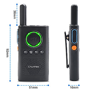 ChunHee Wireless Intercom System for Elderly/Kids, Home Intercom System Room to Room Communication, 1.5 Miles Long Range 16 Channel Intercom System for Home/Office/Camping/Hiking/Vacation