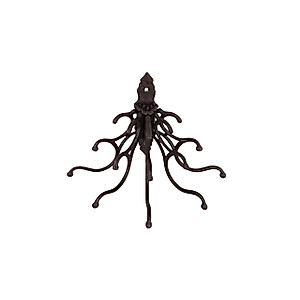 Creative Co-op HD5946 Antique Cast Iron Wall Hooks with Rust Finish