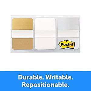 Post-it Flags, 36 Count, 1 in Wide, Assorted Metallic Designs (686-METAL)