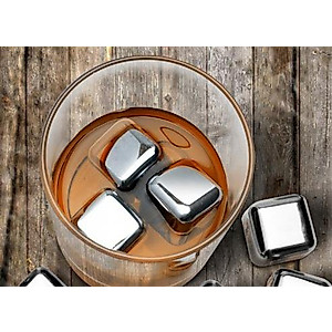 Surgical Grade Steel Whiskey Stones - BEST - Whiskey Rocks Ice cubes - 100%