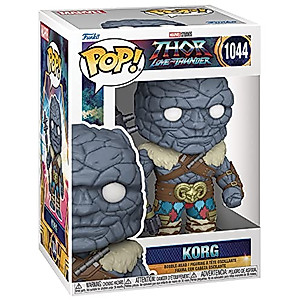 POP Thor: Love and Thunder - Korg Funko Vinyl Figure (Bundled with Compatible Box Protector Case), Multicolor, 3.75 inches