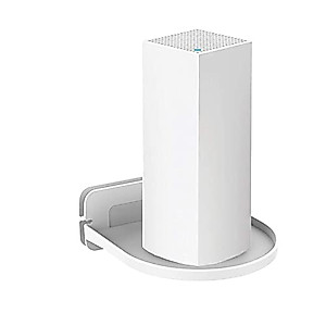 Wall Mount Holder for Google WiFi,Router Stand for Google Nest WiFi Router for Home Mesh WiFi System Support for Tenda Nova Linksys Velop TP-Link D-Link (White)