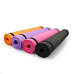173*61CM EVA Yoga Mats Anti-slip Blanket EVA Gymnastic Sport Health Lose Weight Fitness Exercise Pad Women Sport Yoga Mat (Black)