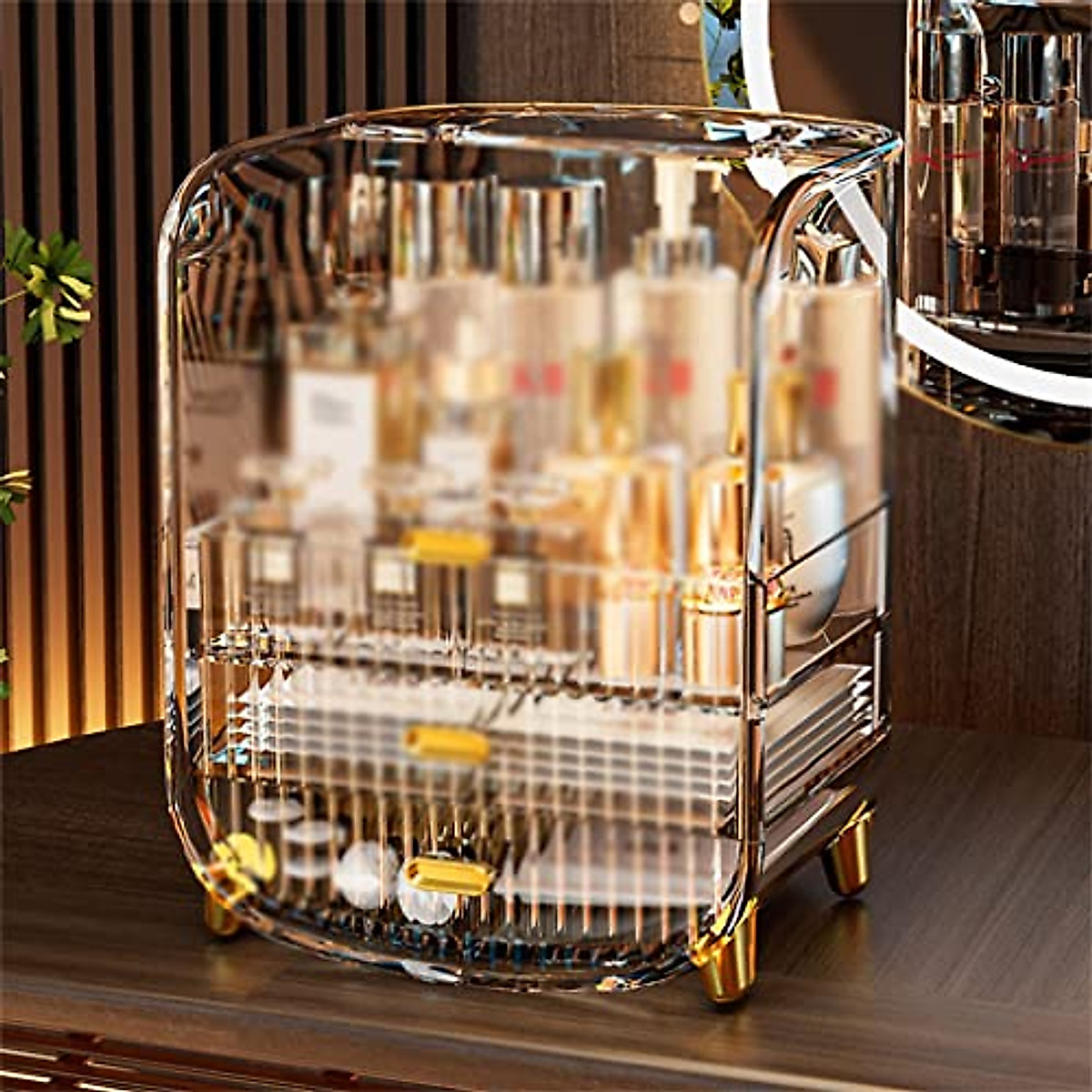 XINGTU Cosmetic Organizer Skincare Desktop Shelf Dressing Table Mask Organizer Large Capacity