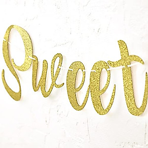 Home Sweet Home Banner - Glitter Gold Housewarming Party Decorations Baner，welcome Home Sign，welcome Home Sign Bunting for Party Decor Family Gathering Photo Booth Props，garland Bunting Script Lettering Decoration Military Missionary Welcome Home Homec