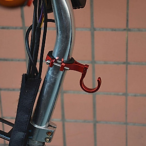 YBang Aluminum Alloy Hook, Metal Front Hook for Xiaomi Mi 3/1S/PRO 2 for Segway Ninebot Max G30 Series Electric Scooter, Universal Multifunctional Hook Scooter Bicycle Accessories (Red)