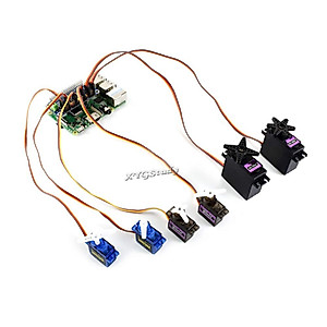 Servo Driver HAT 16-Channel 12-bit I2C Interface PWM Outputs for Jetson Nano Raspberry Pi Zero/Zero W/Zero WH/2B/3B/3B+/4B Supports SG90 MG90S MG996R etc @XYGStudy