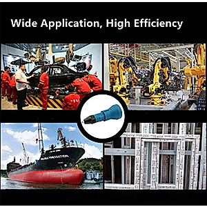 Rivet Gun for Cordless Drill Electric, 4EVERHOPE Electric Drill Tool Kit Riveter Adapter Insert Nut Hand Power Tool Accessories (Blue,8mm)