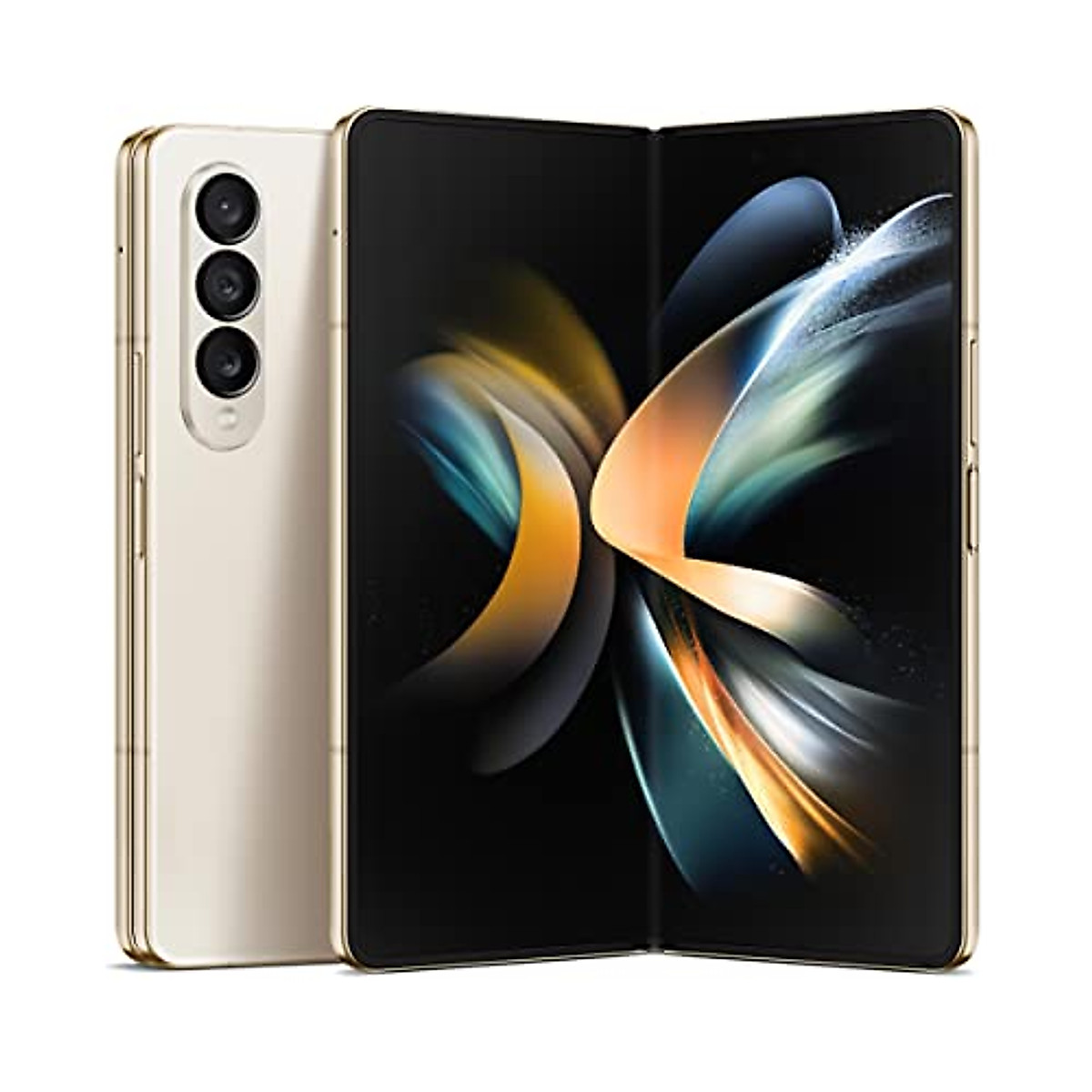 SAMSUNG Galaxy Z Fold 4 Cell Phone, Factory Unlocked Android Smartphone, 256GB, Flex Mode, Hands Free Video, Multi Window View, Foldable Display, S Pen Compatible, US Version, 2022, Beige
