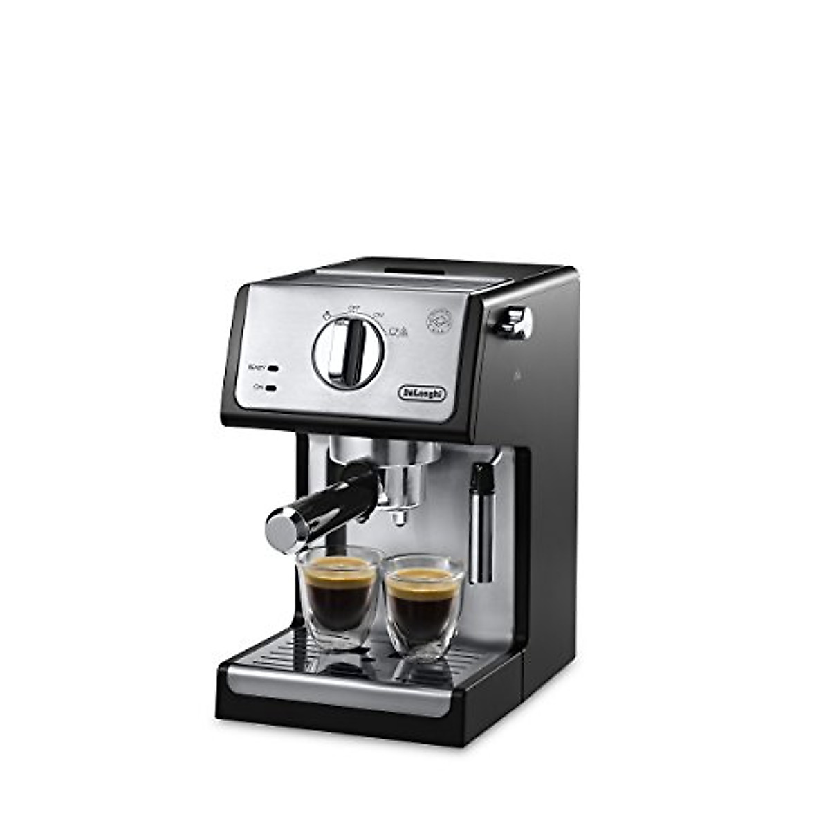 De'Longhi ECP3420 Bar Pump Espresso and Cappuccino Machine, 15", Black DLSC060 Milk Frothing Jug, 12 oz, Stainless Steel