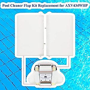 LEJUN AXV434WHP Pool Cleaner Flap Kit Replacement for Hayward Pool Vac (All), Navigator (All), Aquadroid, Aquabug, Diver Dave and Wanda Whale Pool Cleaners