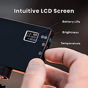 Lume Cube Bicolor Panel Mini LED Light for Professional DSLR Cameras | Adjustable Panel Mini, LCD Display | Photo and Video Lighting, Long Battery Life | Fits Sony, Nikon, Canon, Fuji, Panasonic