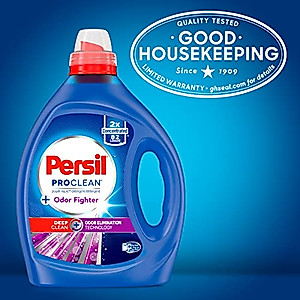 Persil Laundry Detergent Liquid, Odor Fighter with Odor Elimination Technology, High Efficiency (HE), 2X Concentrated, 82 Loads
