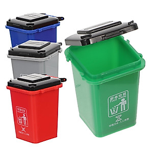 IMIKEYA 4pcs Mini Trash Can Simulation Trash Bin Kids Trash Can Toys Simulation Trash Cans Learning Toy Photo Prop Kids Toy Sorting Garbage Bin Teen Girl Kids Early Education