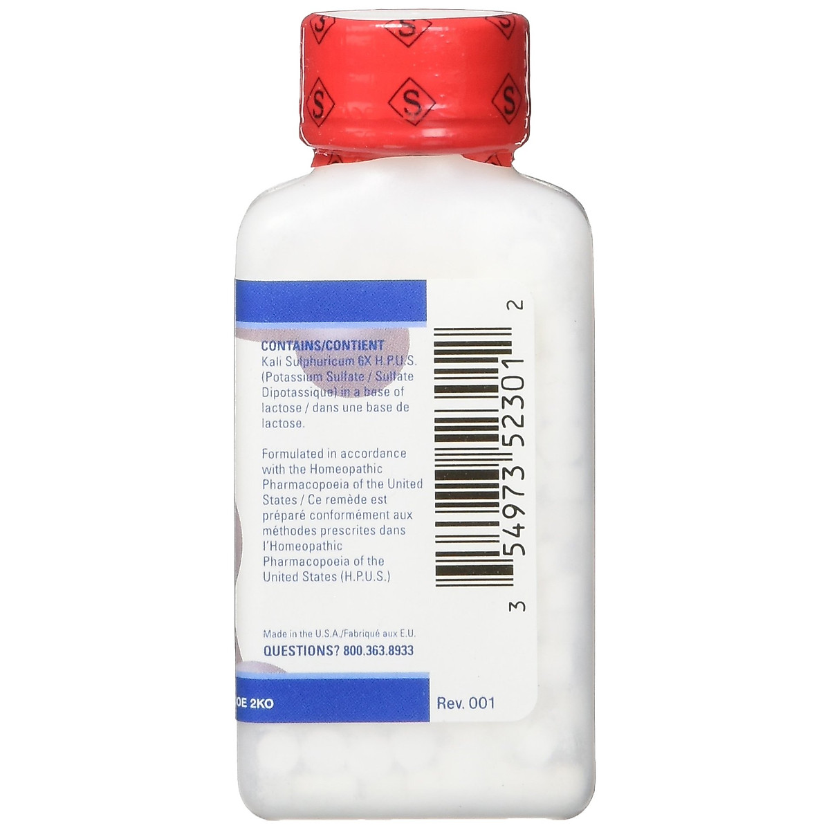 Cystic Acne and Acne Scar Treatment, Cold Medicine, Natural Relief of Discharge Related Symptoms, Hyland's #7 Kali Sulphate 6X, 500 Count