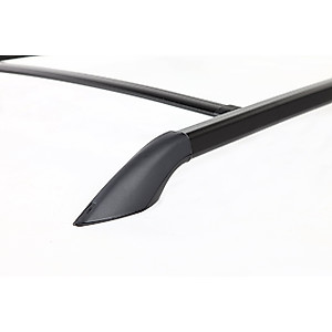 Perrycraft AV4158-B Aventura Black 41" Wide x 58" Long Complete Ready-to-Install, Drill-in Installation Roof Rack Kit - 110 lb. Capacity