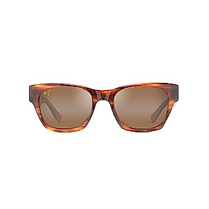 Maui Jim Men's and Women's Valley Isle Polarized Classic Sunglasses, Tortoise/HCL Bronze, Medium