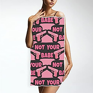 HUSSRITY Not Your Baby Guns Towels Super Soft Hand Towel Highly Absorbent Washcloths Quick Dry Bath Towel 30x15 Inch Durable Lightweight