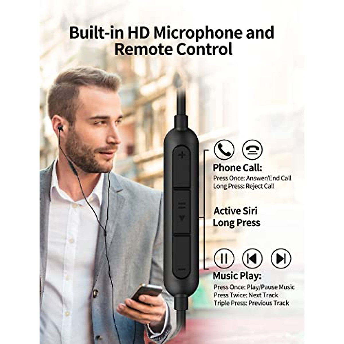 USB Type C Headphones in-Ear Earphones USB C Wired Earbuds with Mic Volume Control Crisp Sound Bass for Samsung Galaxy S23 S22 S21 S20 Ultra Note 10+ A53 Z Flip4 Fold4,iPad Pro Air,Pixel 7 6 Pro 6a 5