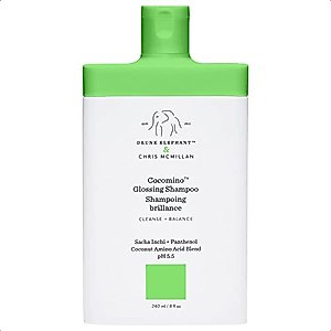 Drunk Elephant Cocomino Glossing Shampoo. Sulfate-Free and Color-Safe Gentle Shampoo for Hair and Scalp (240 mL / 8 Fl Oz)