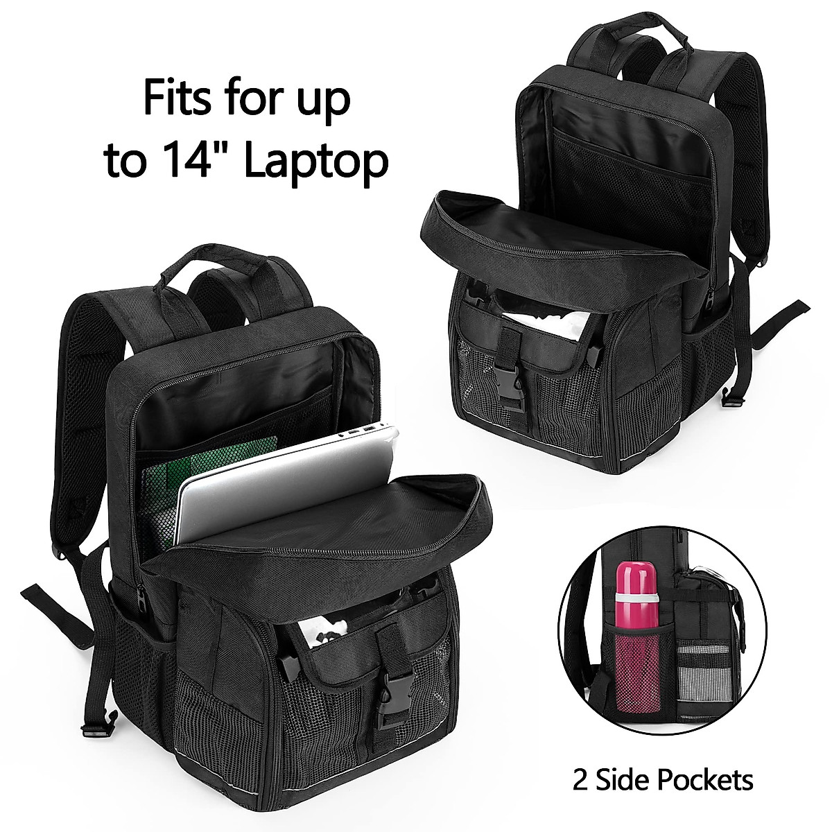 CURMIO Travel Backpack Compatible with Inogen, OxyGo and Caire Units, Portable Oxygen Concentrator Bag with Storage Compartment, Bags Only