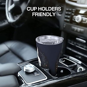 jshmgchw 3d Cute White Rabbit 20oz Tumbler, Car Cup With Lid And Straw, Spill-Proof, Stainless Steel Double Wall Vacuum Insulated Reusable Coffee Travel Mug, For Cold Drinks, Hot Beverage