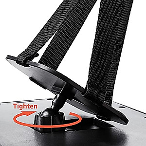 Amazon Basics Safety Car Seat Mirror for Rear Facing Infant with Wide Crystal Clear View, Black, 11.81 x 7.48 x 3 in