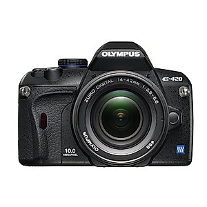 Olympus Evolt E420 10MP Digital SLR Camera with 14-42mm f/3.5-5.6 Zuiko Lens