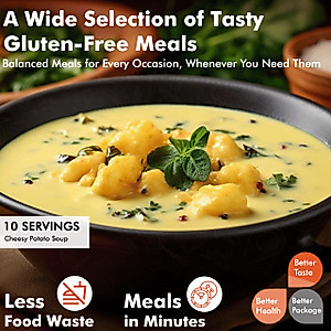 Numanna No-Gluten Family Pack Bucket 126 Servings Breakfast, Lunch, Dinner Meals Non-Gmo, No Msg, No Added Preservatives Easy to Prepare Emergency Survival Food Made in USA 25 Year Shelf Life