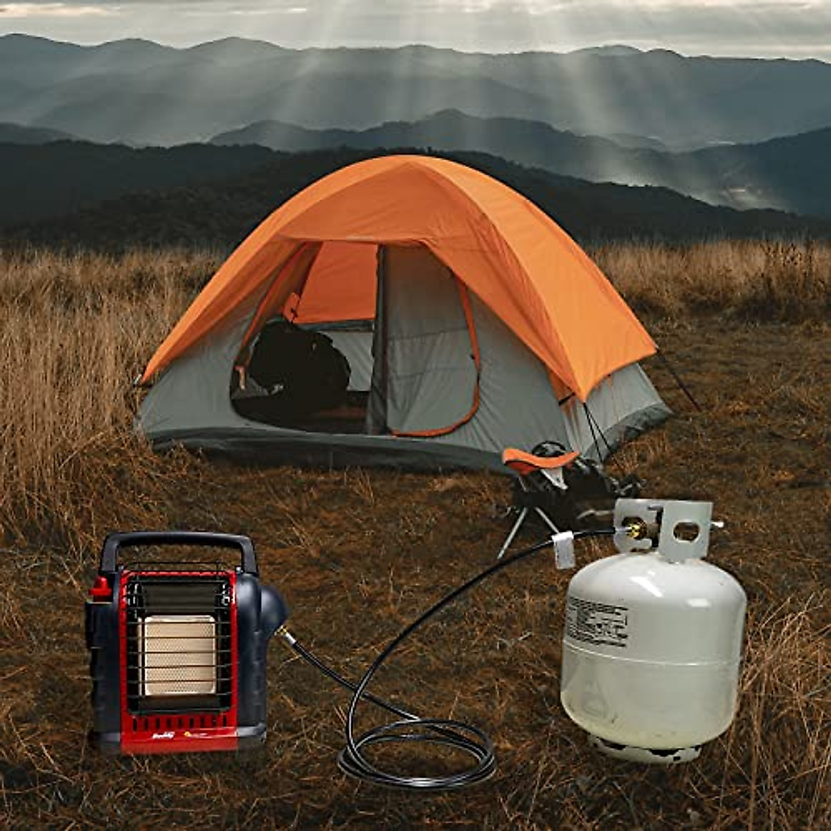 Ximoon F273704 Propane Hose Compatible with Mr. Heater Big Buddy Series Hose Assembly for Many Indoor/Outdoor Portable Propane Appliances, 10-ft