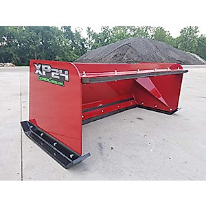 5' XP24 Pullback Skid Steer Snow Pusher Red
