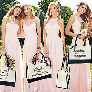 Aplata Canvas Tote Bag for Women,Beach Bag,Cat Gifts for Cat Lovers,Bride Tote Bag, Bridal Shower Gifts,Bridesmaid Gifts,Cat Lover Gifts for Women