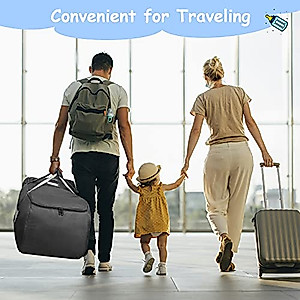 YOREPEK Car Seat Travel Bag Compatible with UPPAbaby MESA, Cybex Aton 2, Padded Infant Airport Gate Check Bag, Durable Carseat Airplane Bag with Easy Carry Handle and Protective Bumper Feet