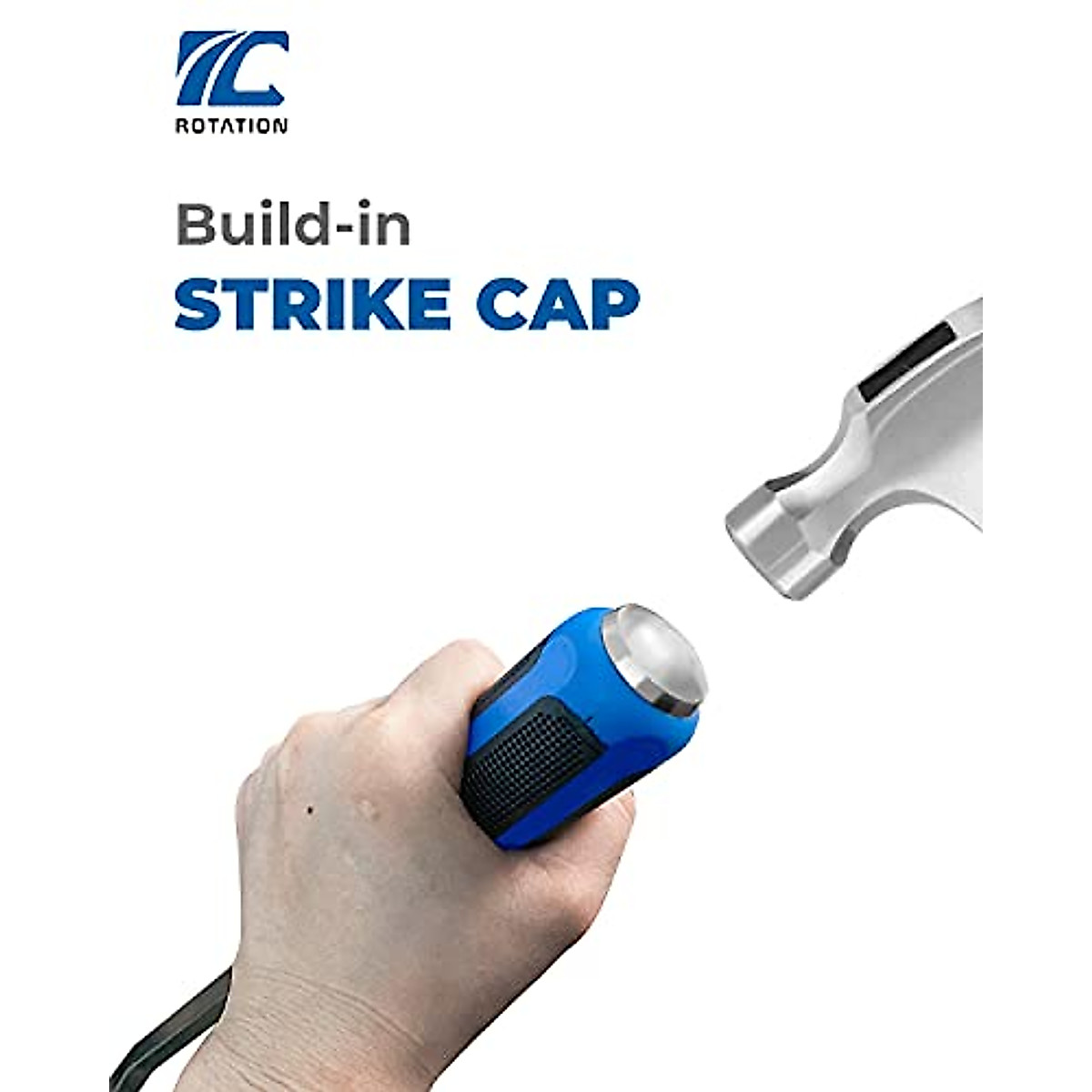 Pry Bar Set Heavy Duty, Thicker Hammer Strike Cap, Angled Tip, Mechanic Hand Tools for Automotive, Demolition, Nail Puller, Crowbar | 4-Piece