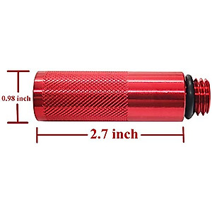 imUfer No Oil Leakage Aluminum Mess Free Oil Change Red Funnel and Red Generator Magnetic Tip Dipstick Oil Dip Stick Replacement for Inverter Generator EU2000 with Crisp Knurling Design