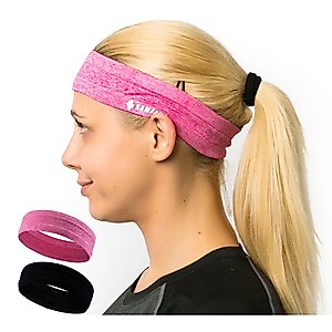 SAMFAVO Sports Headbands for Women and Men-Workout Headbands-Sweatband for Running Fitness Yoga Basketball
