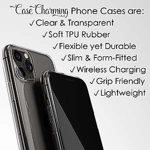 Case Charming Custom Case for iPhone 15 Pro Max 14 Plus 13 mini 12 11 Xs Xr X 10s 10r 10 8 7 Se Personalize Handwriting Name Monogram Clear Phone Cover Slim Soft