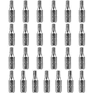 HPHOPE T25 Screwdriver Bit Set, Torx Bits T25, 1/4" Hexagon Bit, Length: 1", 25Pcs