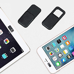 hutishop2020 3Pcs Webcam Shutter Slider Phone Front Camera Cover Privacy Protection Black