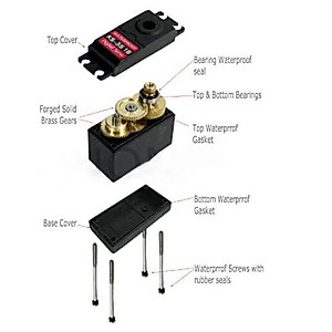 HeavenBird 20kg KS-3518 RC Digital Servo Large Torque Full Metal Gear Waterproof 180 Degree Control Angle for Car Crawler Robot Toys DIY Model