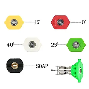 One Piece of Car Washing Machine ID22 X 1.5 Mm High Pressure Car Washing Machine Spray Gun Snow Foam Lance 1/4" Quick Release Connector Water Gun for Car Cleaning (Color : Gold)