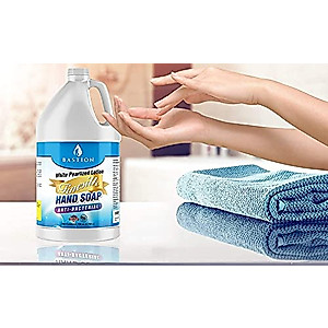 Antibacterial Finesilk White Pearlized Lotion Liquid Hand Soap: Bulk Refill Jug. PH Balanced Ultra-Strength. Made In USA (Finesilk, Gallon)