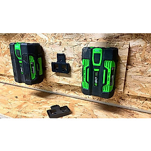 StealthMounts Battery Holder Compatible with EGO 56V (4 Pack) - Black | StealthMounts Battery Mounts for EGO | Mount for EGO 56V | Made in the UK
