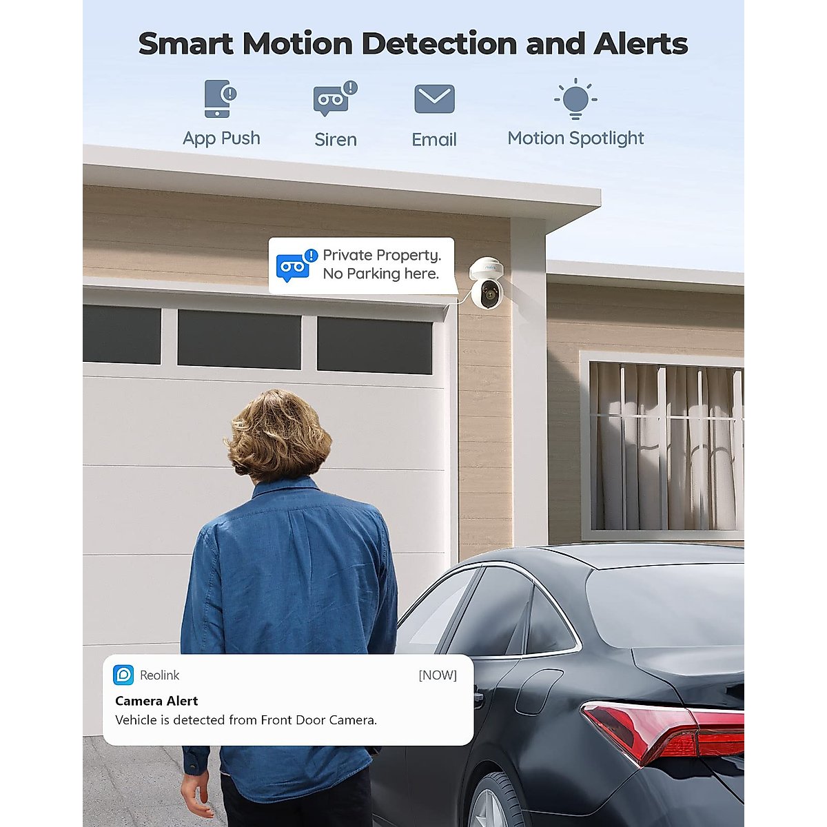 REOLINK 5MP Auto Tracking Cam Bundle with 3MP Indoor Cam, E1 Outdoor Plus E1 (2 Pack), Plug-in WiFi Camera for Indoor and Outdoor Security, Real-Time Alerts, Cloud/SD Card (Not Included)